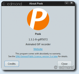 Peek Screencast in Gif su Debian Stretch e Buster - Edmond's Weblog